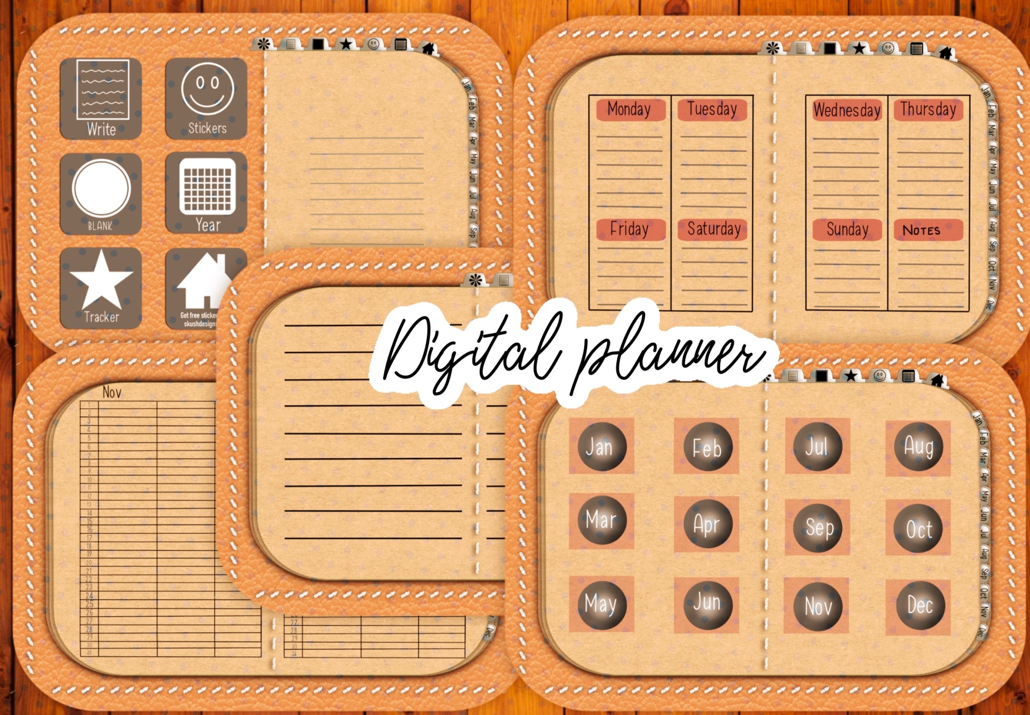 Digital PLANNER – SKUSH DESIGNS